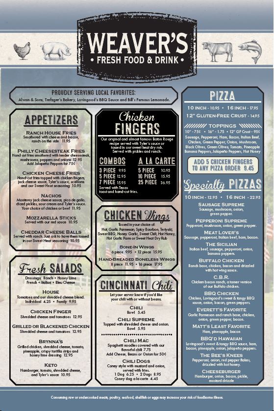 Weaver’s Fresh Food and Drink - Peoria, IL